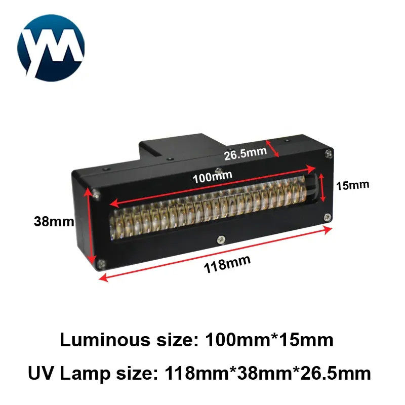 200w Uv Led Curing Lamp Water Cooled 395nm 365nm
