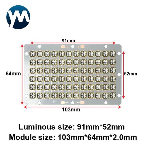 UV LED Module 720W UV LED High Power Module Quartz Lens Lamp Beads
